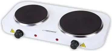 Esperanza EKH014W bílá / Elektrický vařič / 2 plotny / 2500 W / 5 tepl