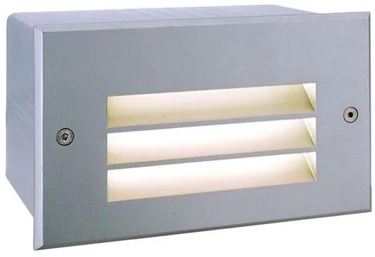 Venkovní světlo Light Impressions KapegoLED vestavné svítidlo do zdi Side V LED WW 220-240V AC/50-60Hz 2,70 W 3000 K 20 lm 171 mm stříbrná mat 730151