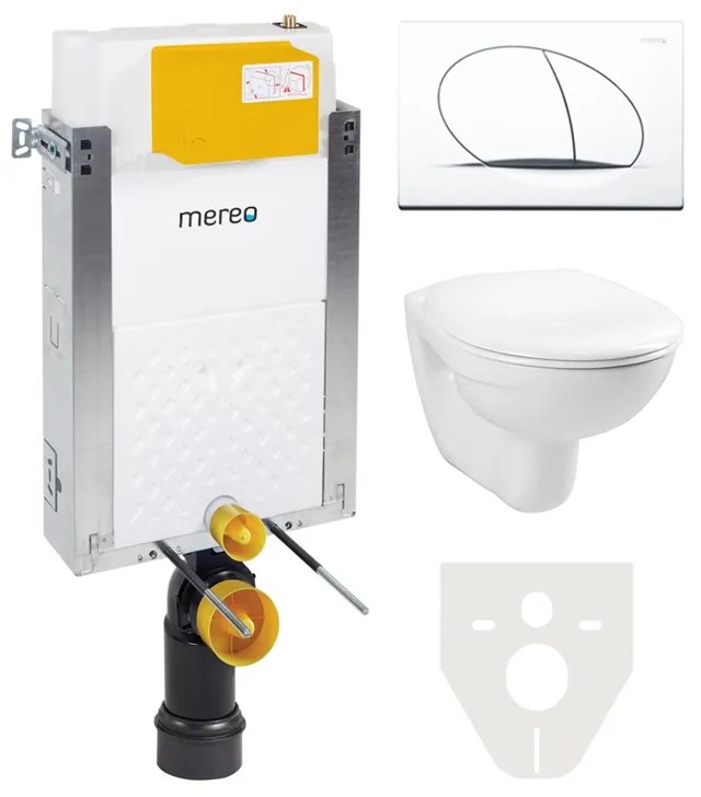 Mereo WC komplet pro zazdění s přislušenstvím - MM01SET