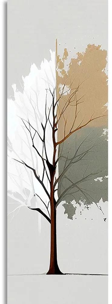 Obraz zajímavý minimalistický strom - 45x135