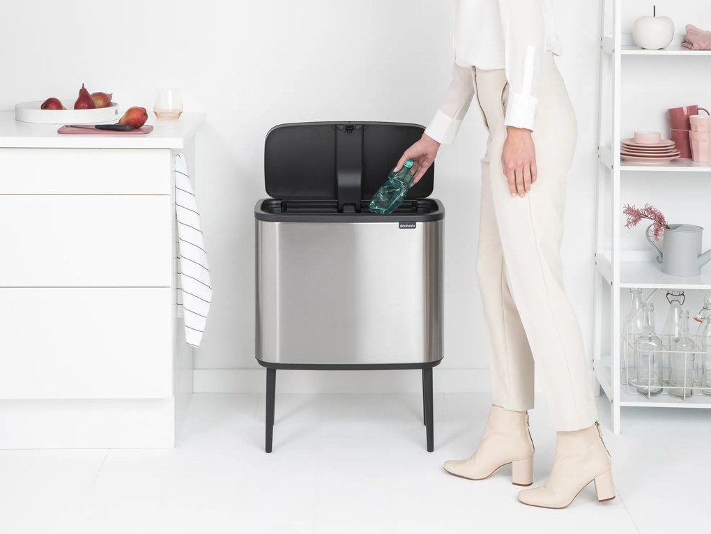 Brabantia BO Touch Bin 11+23L matná ocel otiskuvzdorná