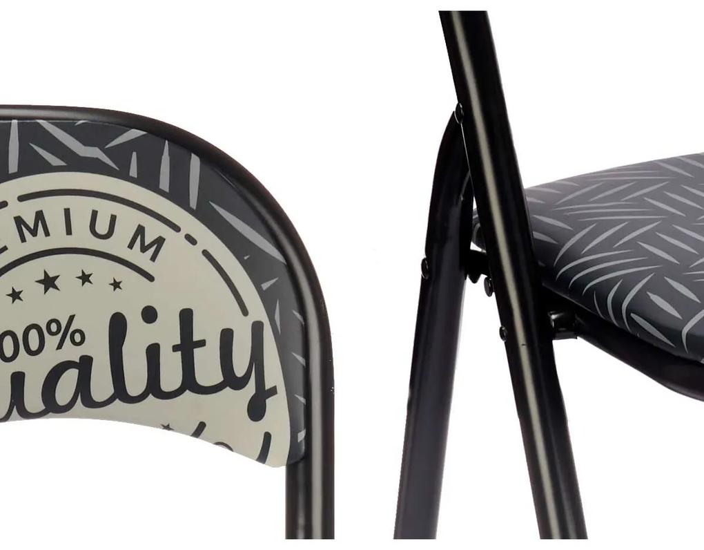 Gift Decor Polstrovaná skládací židle PVC Kov 43 x 46 x 78 cm 6 kusů