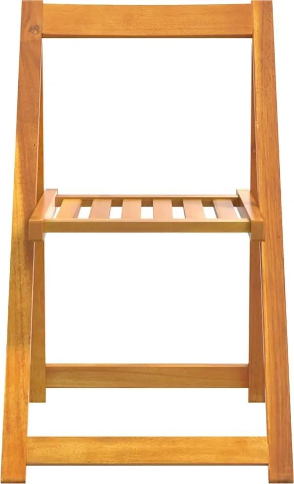 vidaXL Skládací zahradní židle 8 ks masivní akáciové dřevo [3104965]