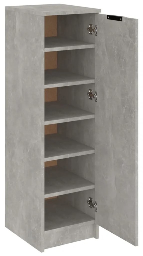Botník betonově šedý 30 x 35 x 100 cm kompozitní dřevo - Default Title