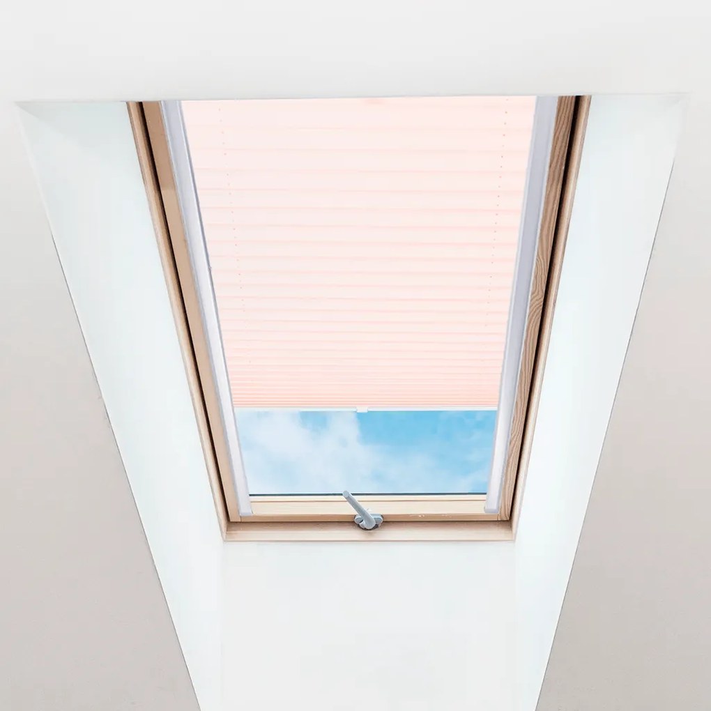 Roleta Plisé na střešní okna, Průsvitná, Béžová, P 002 , 20 x 120 cm