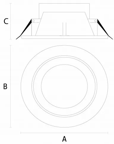 LED podhledové svítidlo CEILINE SLI022010NW