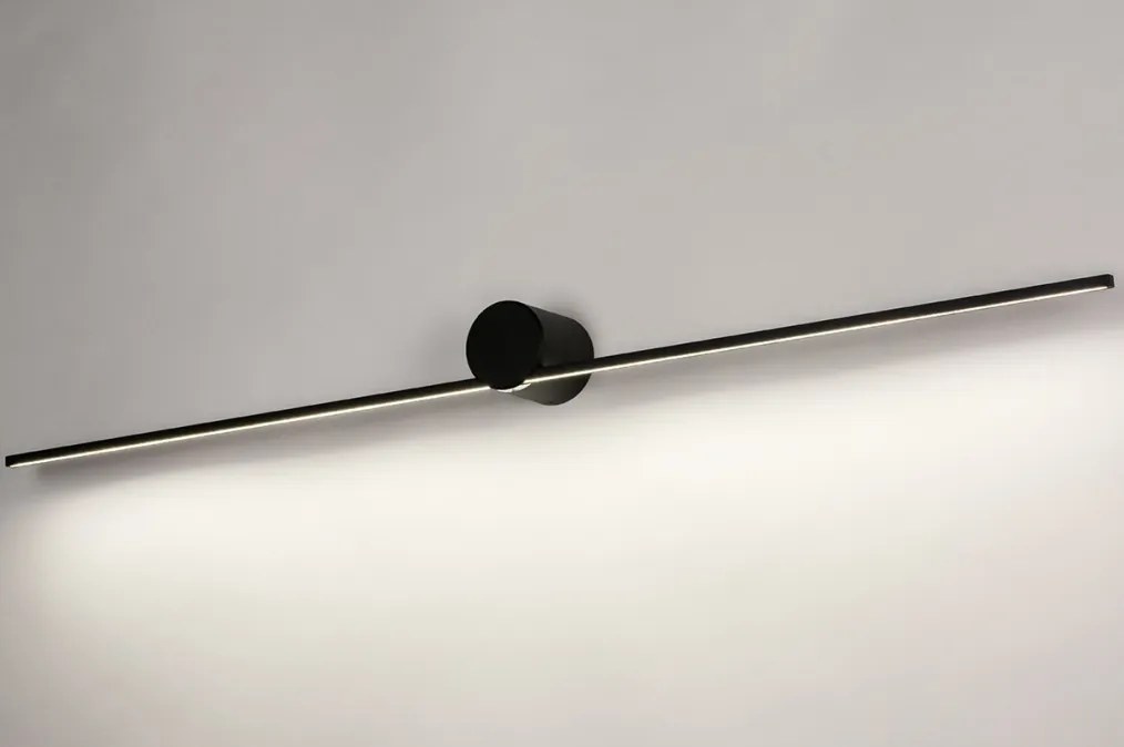 Nástěnné LED svítidlo nad zrcadlo Line FX Black 90