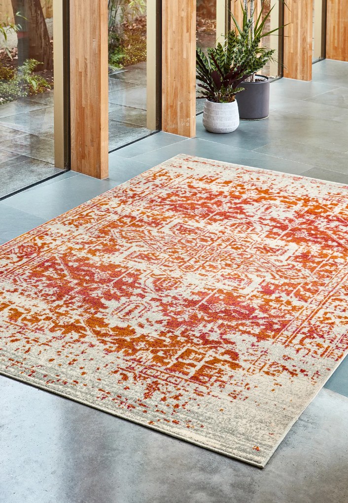 Oranžový koberec Dinamo Oriental Orange Rozměry: 200x290 cm