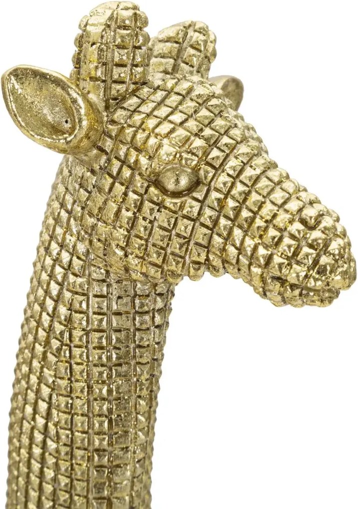 Dekorativní soška Giraffe zlatá