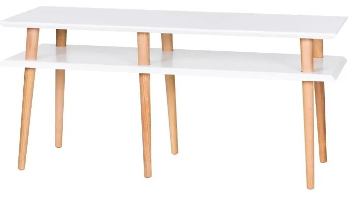 Bílý konferenční stolek Ragaba Mugo, délka 119 cm