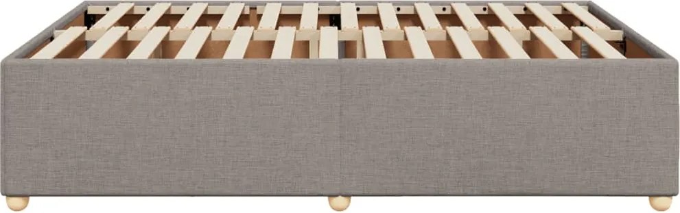 Rám postele bez matrace taupe 160 x 200 cm textil 3284747