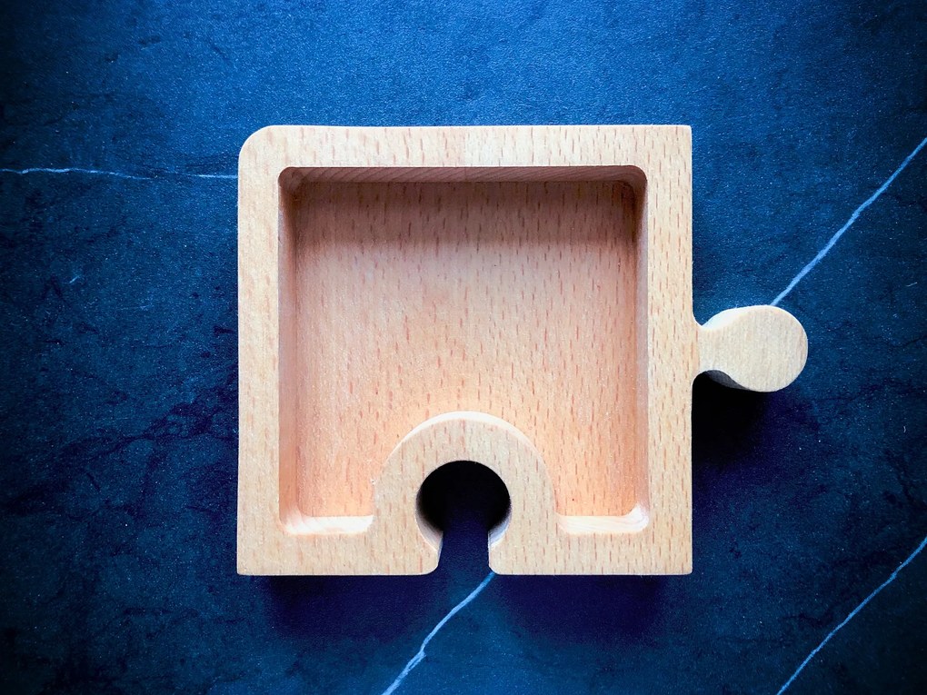 Dřevomuška Dřevěná miska Puzzle, Typ balení: Dárkové balení, Možnost gravírování: S gravírováním