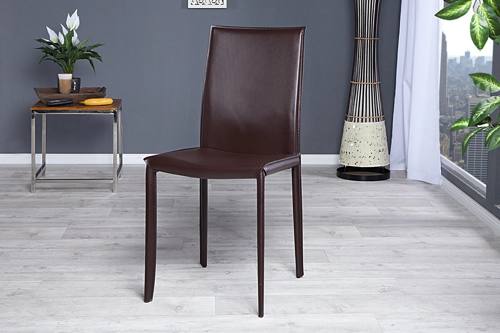 Noble Home Designová jídelní židle ZORO, Hnědá