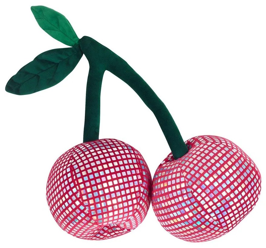 Plyšový dekorační polštář 25x30 cm Disco Cherries – Catherine Lansfield