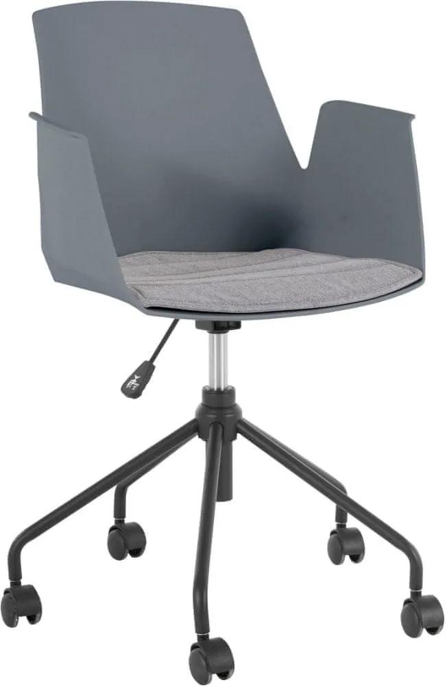 Danish style Kancelářská židle Peppe, šedá