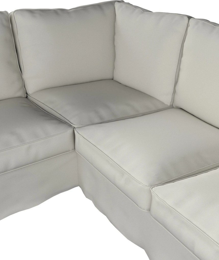 Potah na pohovku IKEA Ektorp rohová barva šedá látka pletený vzor