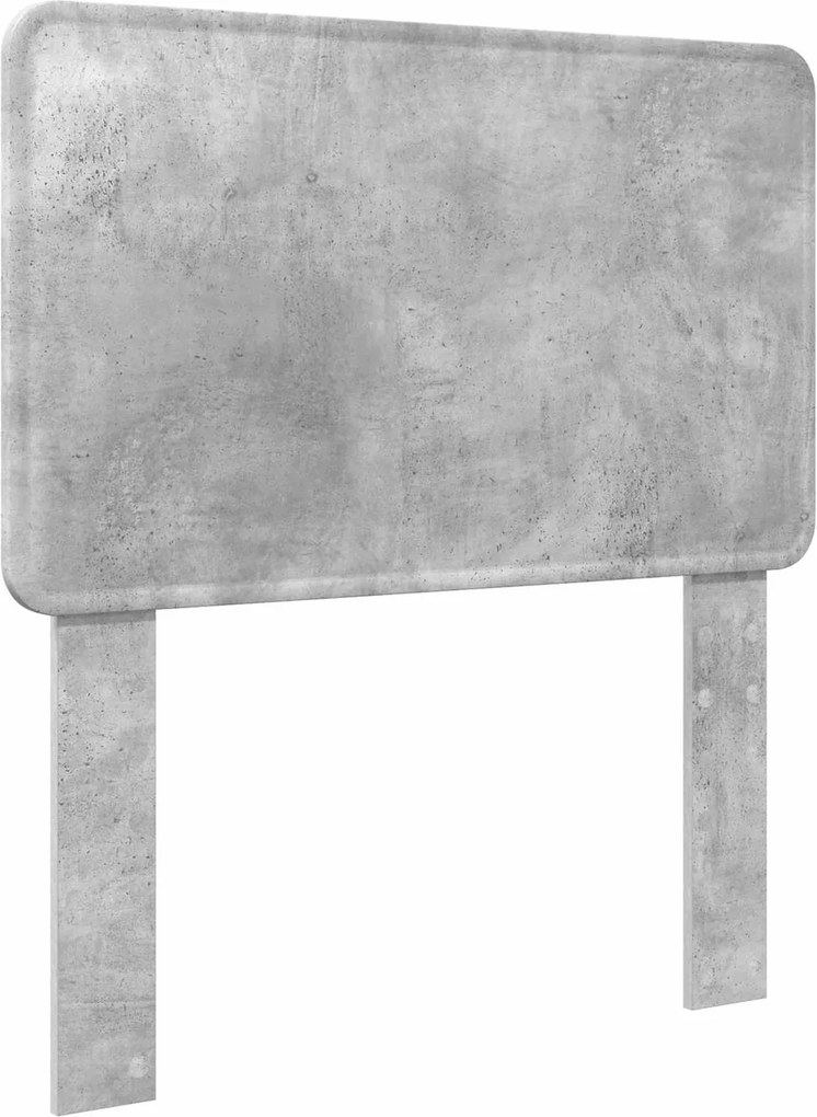 Rám postele s čelo Betonově šedá 90 x 190 cm Kompozitní dřevo 3412840