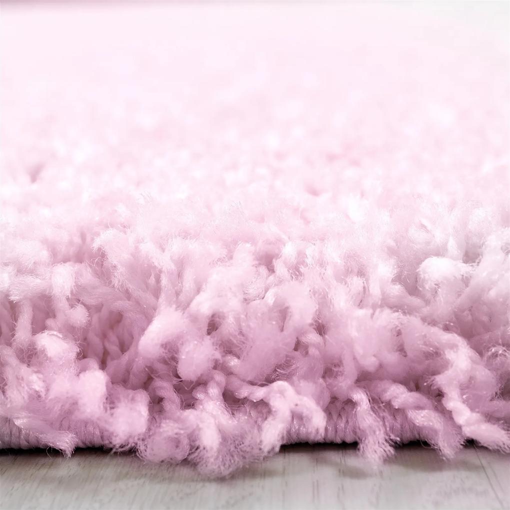 Ayyildiz Kusový koberec LIFE 1500, kulatý, Růžová Rozměr koberce: 160 cm KRUH