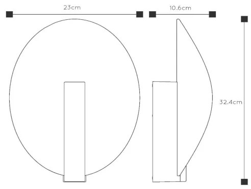 Lucide 27818/09/30 -LED Venkovní nástěnné svítidlo LAREDO LED/9W/230V IP54 černá