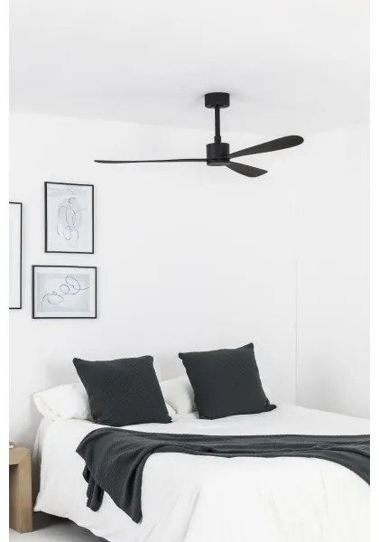 FARO 33761WT - Stropní ventilátor AMELIA L černá pr.132 cm WT + dálkové ovládání