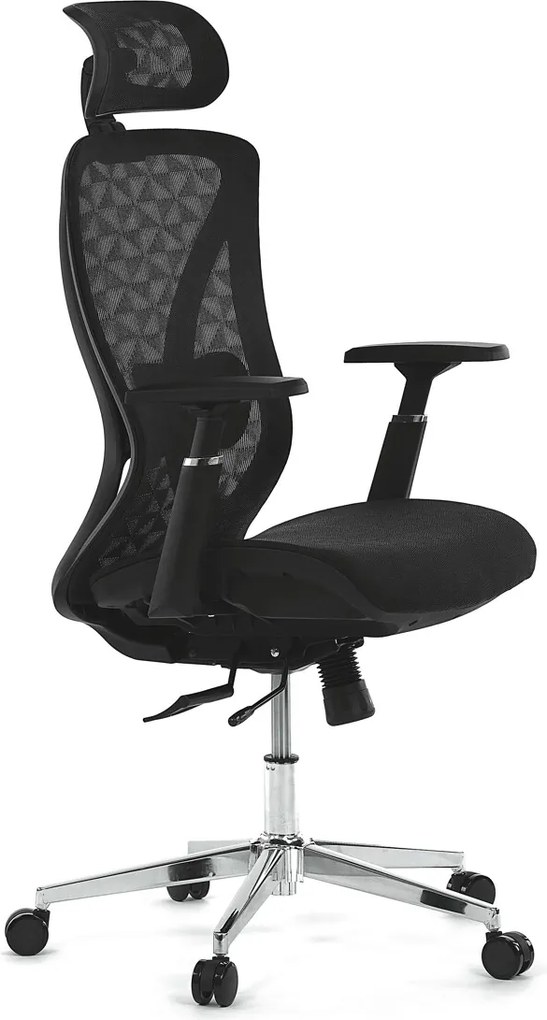 Ergonomická kancelářská židle NILS - černá síťovina