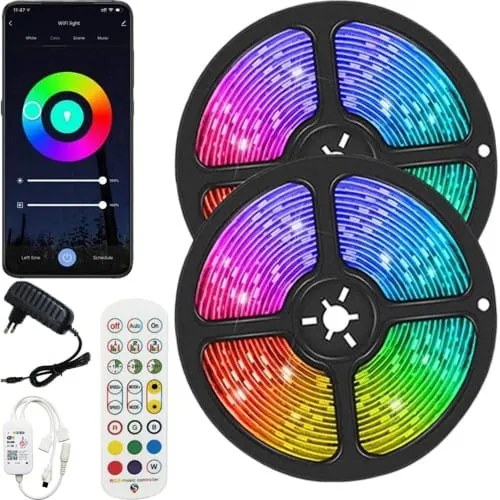 BERGE Sada LED pásků 10m RGB Smart WIFI MOBILE