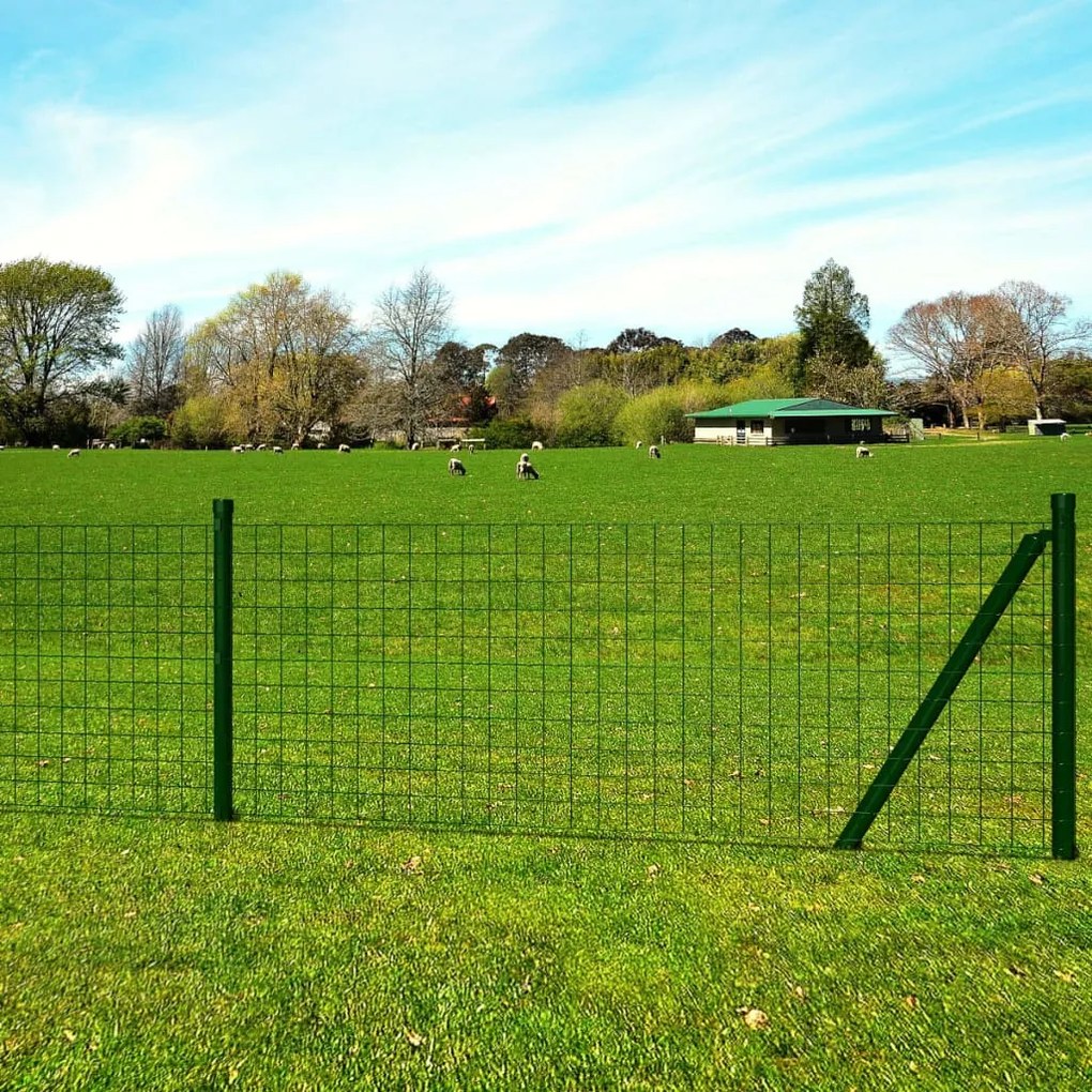 Euro plot ocel 10 x 0,8 m zelený 140564