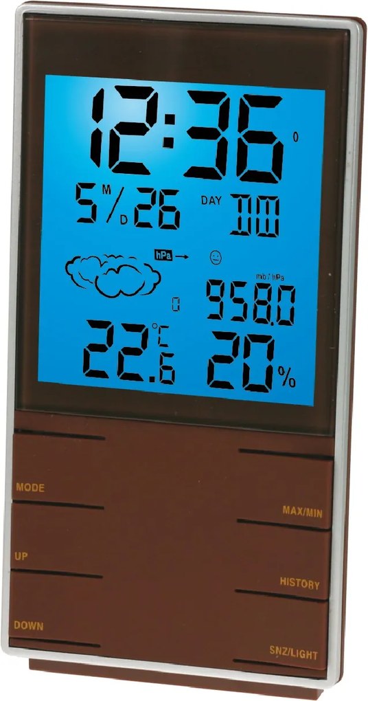 MPM Moderní digitální budík s LED podsvícením C02.2578.50