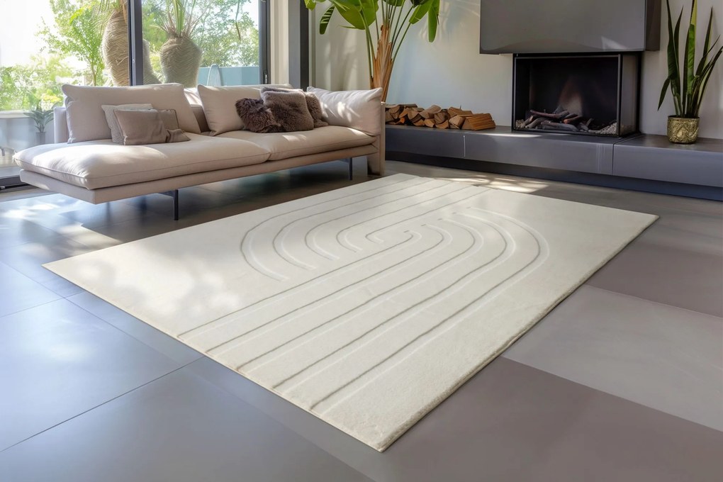 Obsession, Kusový koberec Zen Deluxe 700 Cream, 160x230, béžová, ložnice
