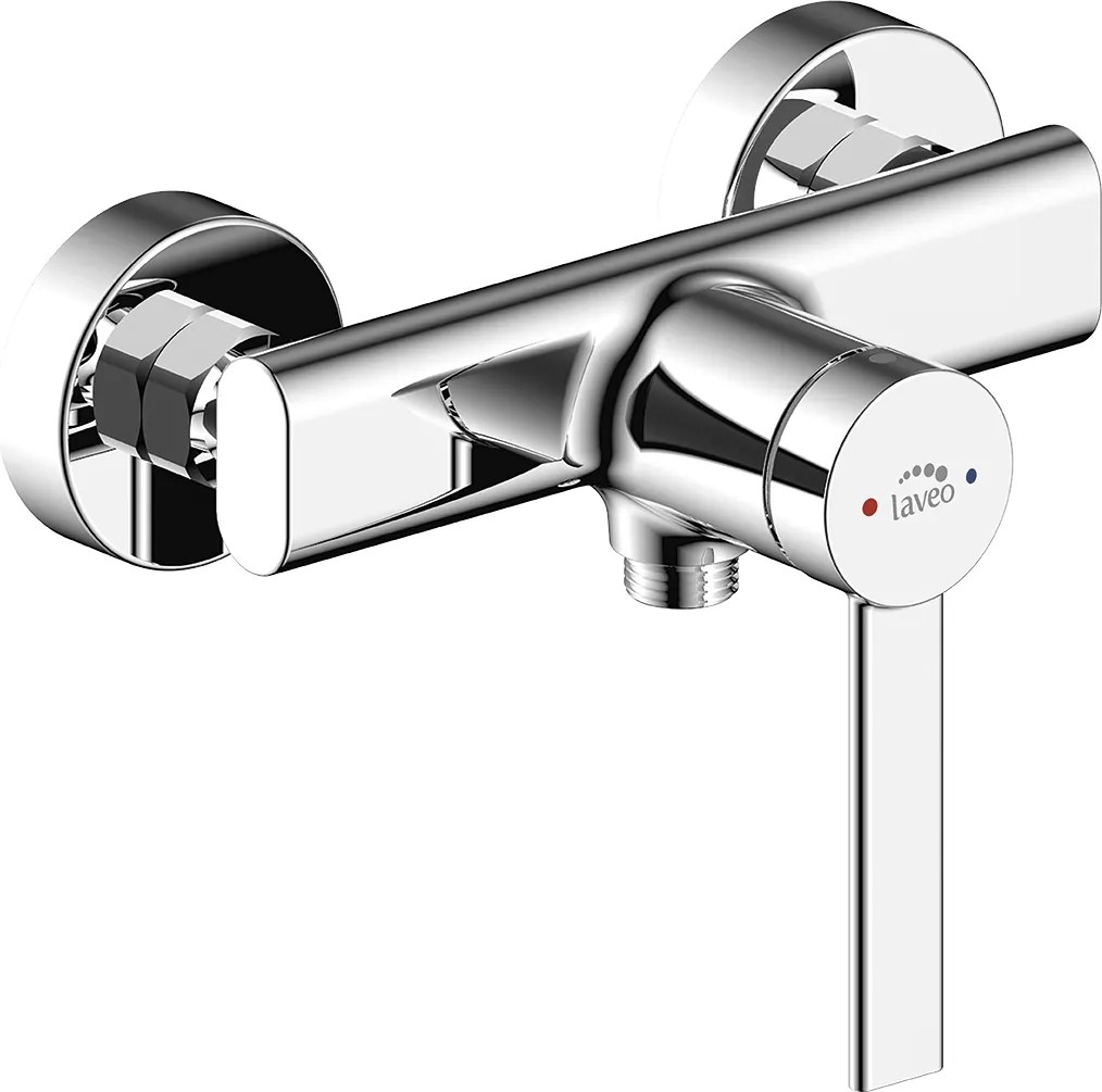 Laveo Pinar, sprchová baterie bez příslušenství, chromová, LAV-BAW_040D