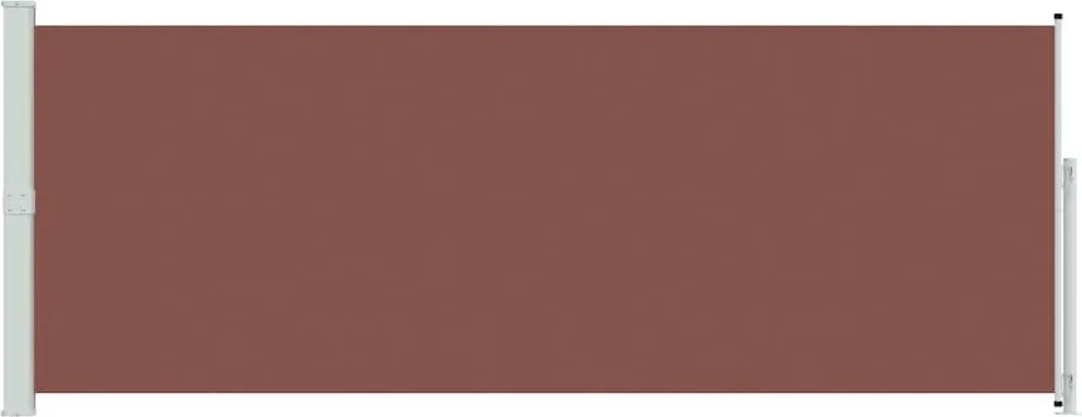 Zatahovací boční markýza 180 x 500 cm hnědá 313408