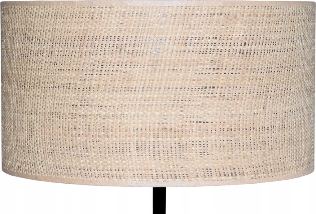 Stínidlo na stojací lampu Závěsný válec 45CM E27 Rafia Ratan Boho Carini