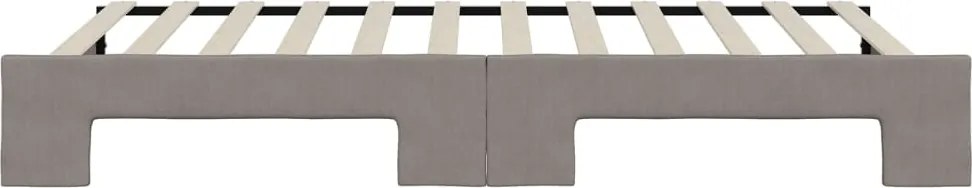 Válenda s přistýlkou taupe 100 x 200 cm textil 3197434