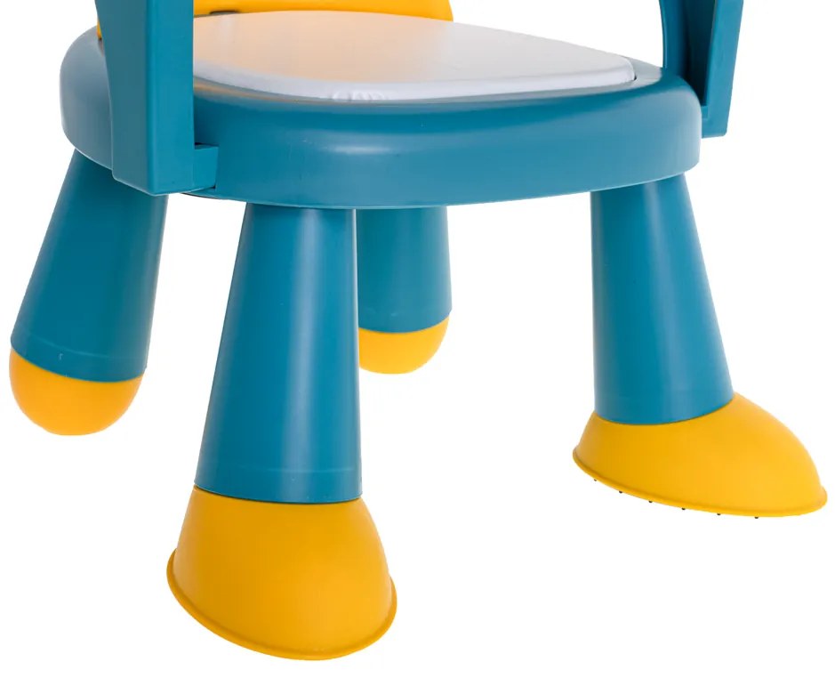 Creative Corner Židle ke krmení a hraní žlutá a modrá