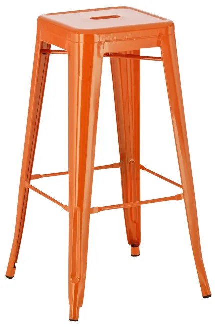 Kovová barová židle Josh - Oranžová