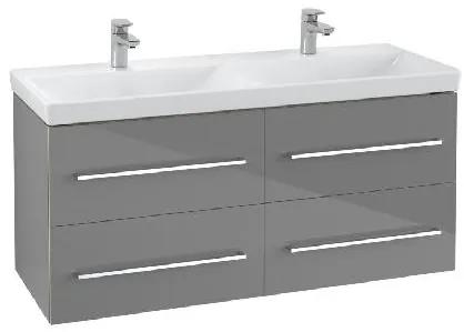 Villeroy & Boch Avento - Umyvadlová skříňka, 1180x514x452 mm, 4 zásuvky, Crystal Grey A89300B1