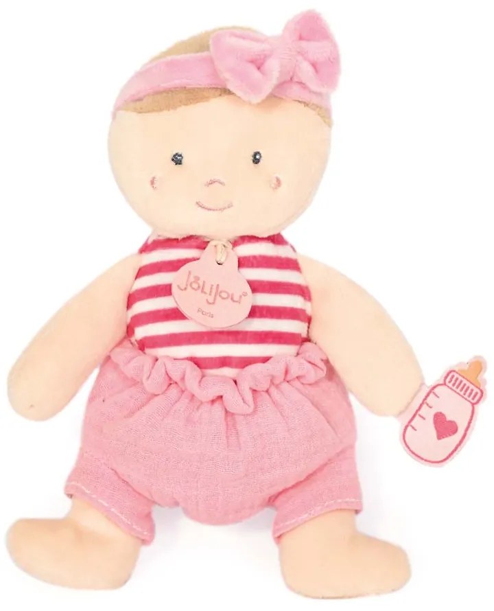Doudou Jolijou Panenka 18 cm růžová