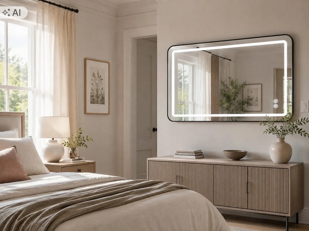 LED zrcadlo 50x70 cm