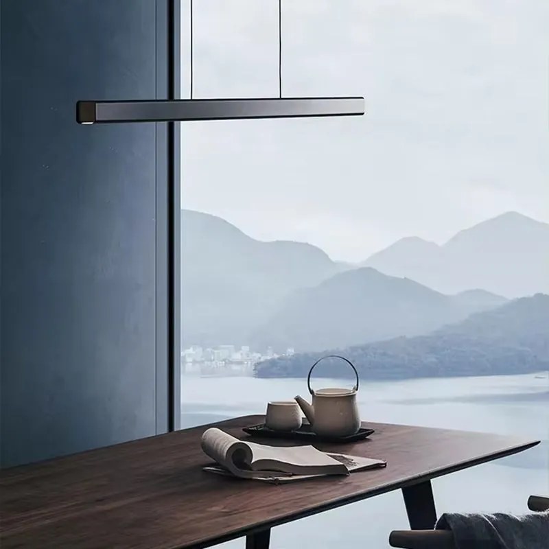 Toolight Toolight, LED závěsné svítidlo 80cm, 15W, APP1447-CP, černá matná, OSW-02391