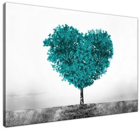 Tištěný obraz Tyrkysový strom lásky 100x70cm  S-2558A_1Z(P)