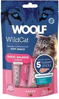 WOOLF Snack WOOLF WildCat Cream Functional Duck&Salmon 5x14g
