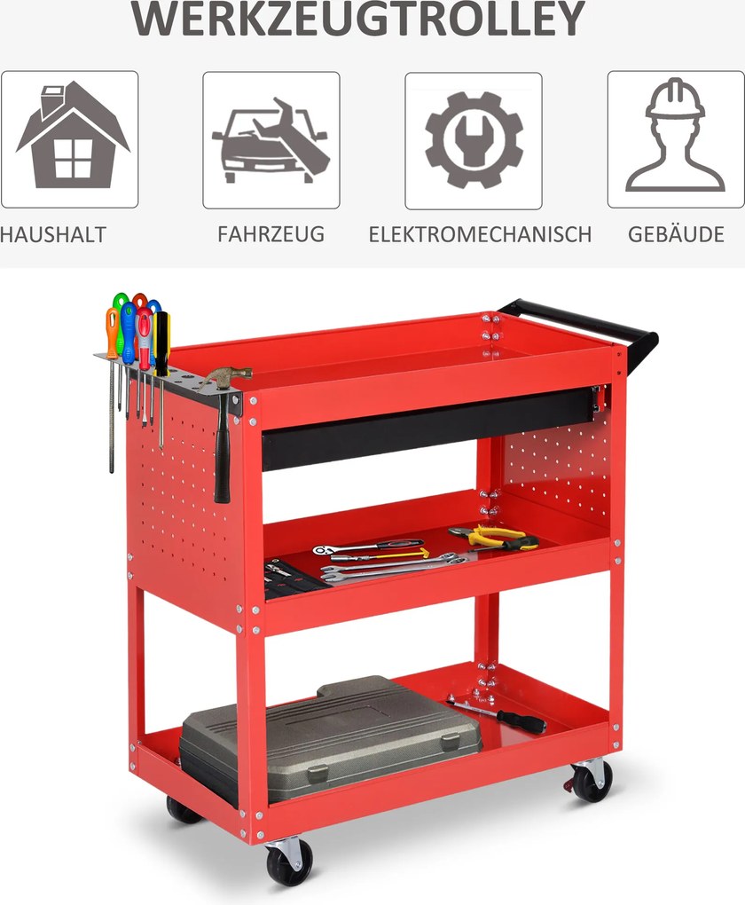 Zahradní lavička HOMCOM s nosností 60 kg, červená, odolná proti povětrnostním vlivům a stabilní, ideální pro zahradu a terasu |