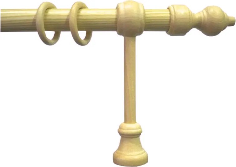 URBÁNEK Garnýž Baroko KOV průměr 28 mm borovice - 300 cm