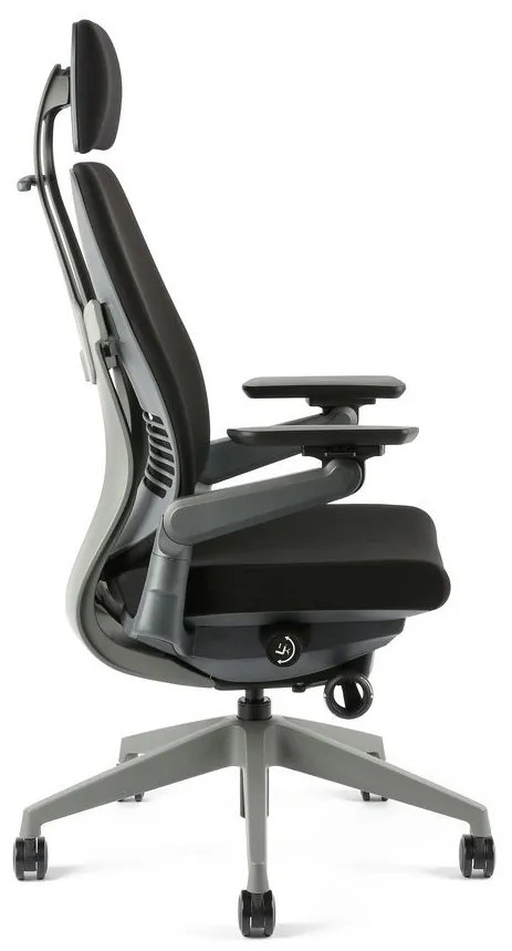 Office Pro Kancelářská ergonomická židle Office Pro KARME — více barev, s podhlavníkem a područkami Černá F06