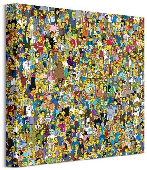 Obraz na plátně The Simpsons Postavy 40x40cm WDC101087