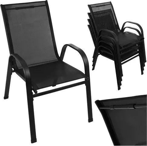 Sada zahradních židlí – 4 židle na terasu, balkon, zahradu