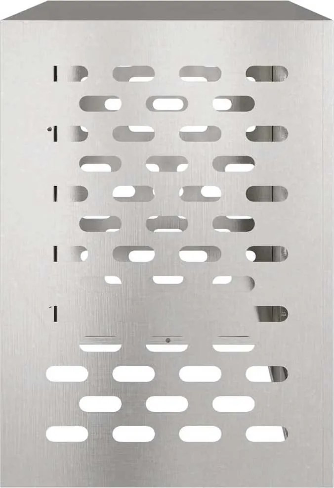 vidaXL Ochrana klimatizace Stříbrná 100 x 50 x 70 cm Nerezová ocel [865901]