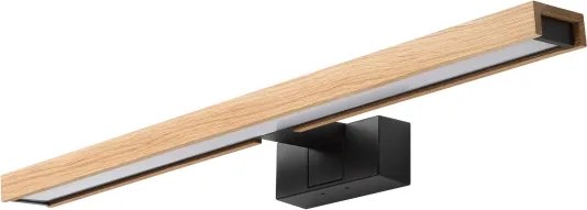 BRILAGI - LED Koup osvět zrcadla 3v1 WOODY MIRROR LED/12W/230V IP44 černá/dub