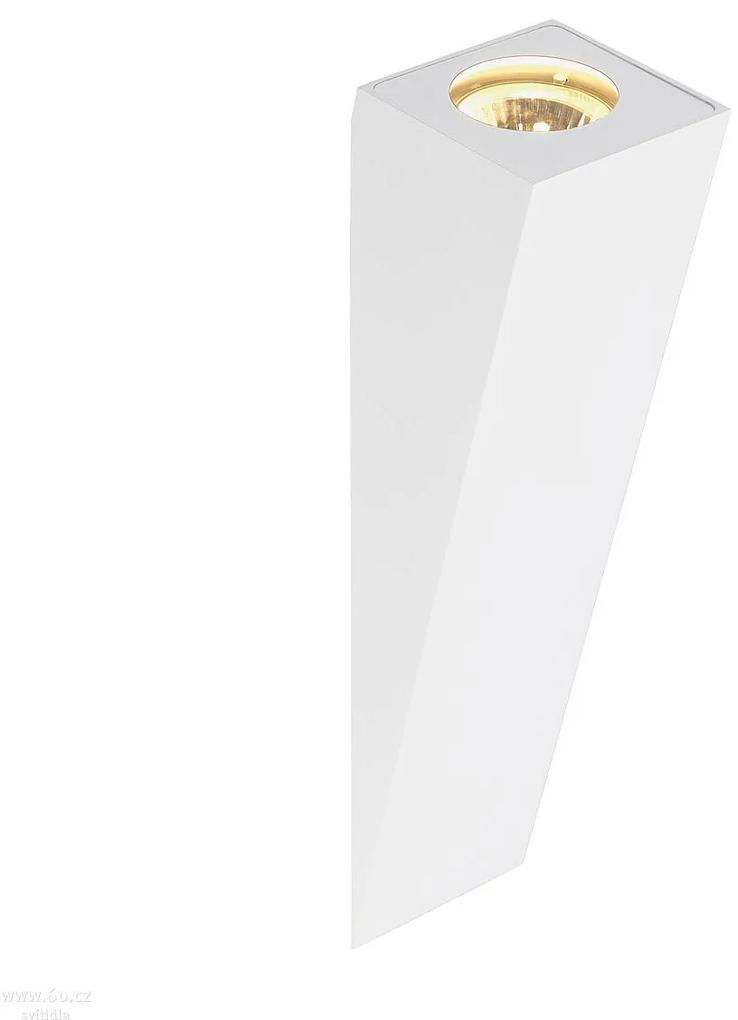SLV Big White 151561 Altra Dice WL-2, trojúhelníkové nástěnné svítidlo v bílé úpravě, 1x35W, výška 30cm