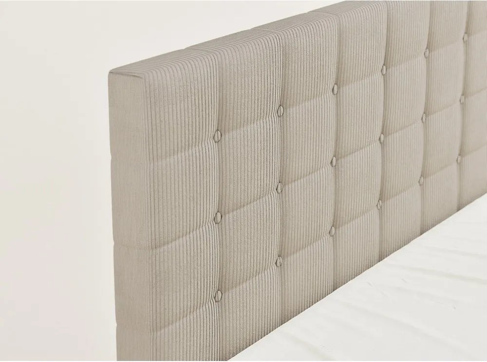 Béžová boxspring postel s úložným prostorem 180x200 cm Tasca – Maison de Rêve